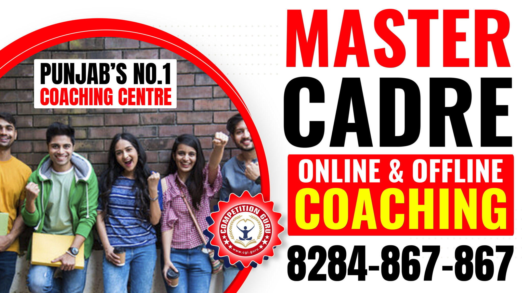 Master Cadre Coaching In Chandigarh - Competition Guru.Call 8284867867